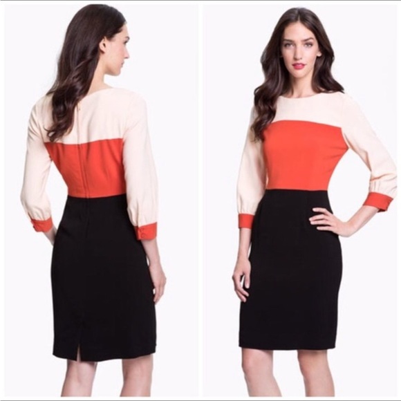 kate spade | Dresses | Kate Spade Parker Colorblock Sheath Dress Taylor ...